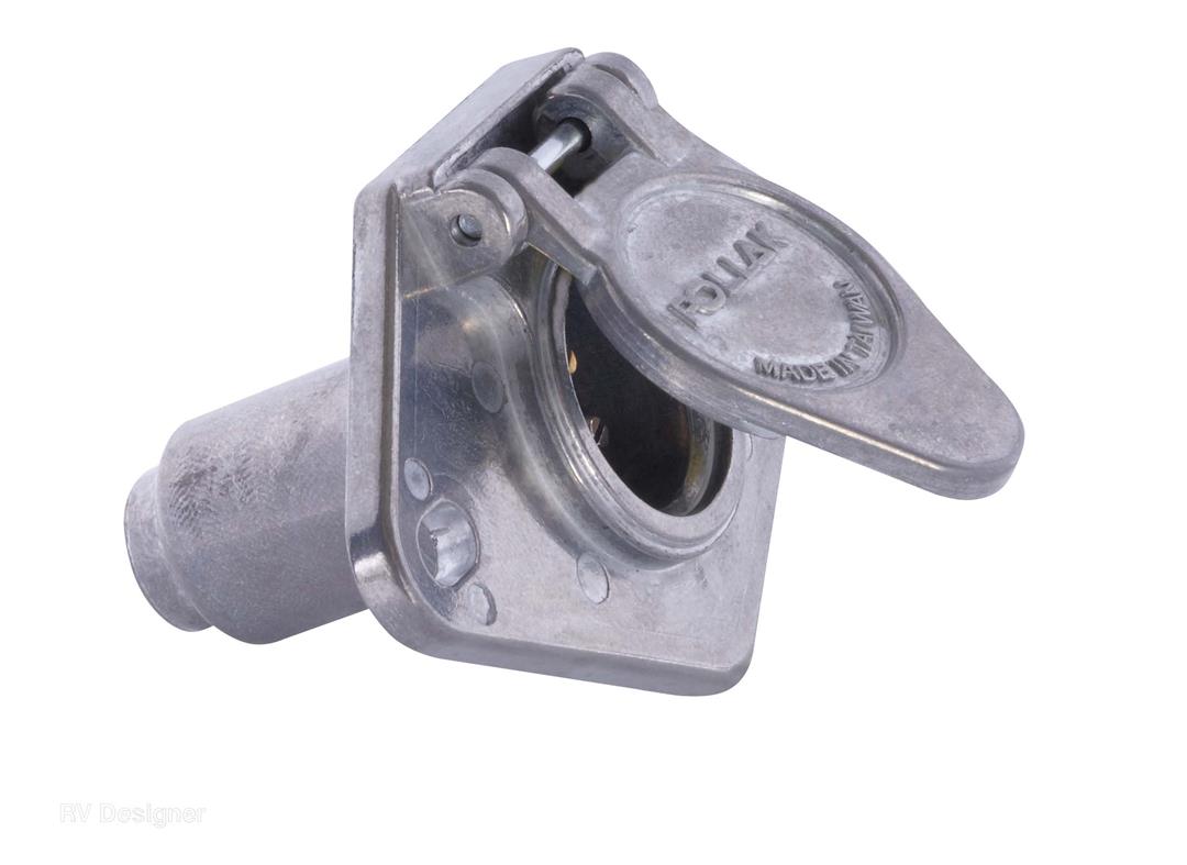 Trailer Wiring Connector Adapter; 4 -Way Round — RV Parts To Go