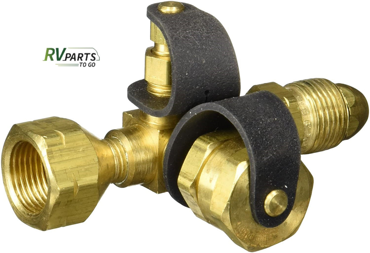 Propane Adapter Fitting; Excess Flow; Tee Style — RV Parts To Go