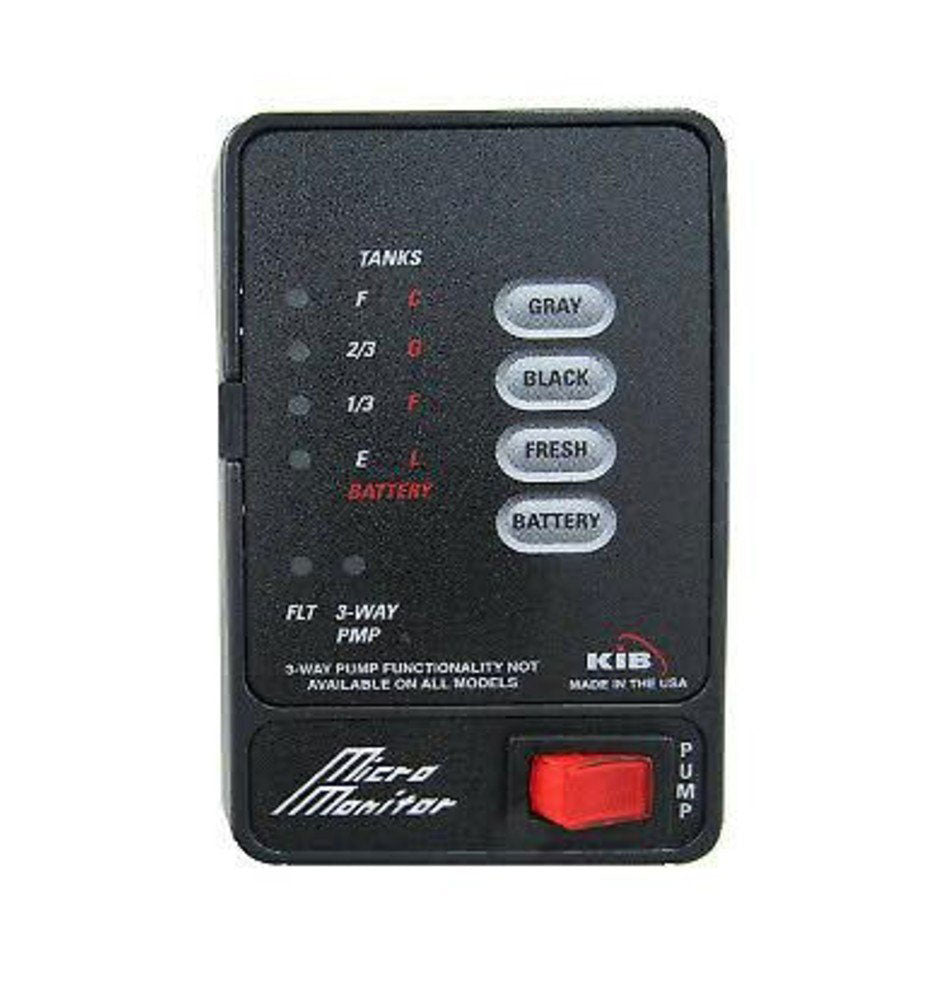 KIB ELECTRONICS TANK MONITOR SYSTEM PLANEL BLACK - RV Parts To Go